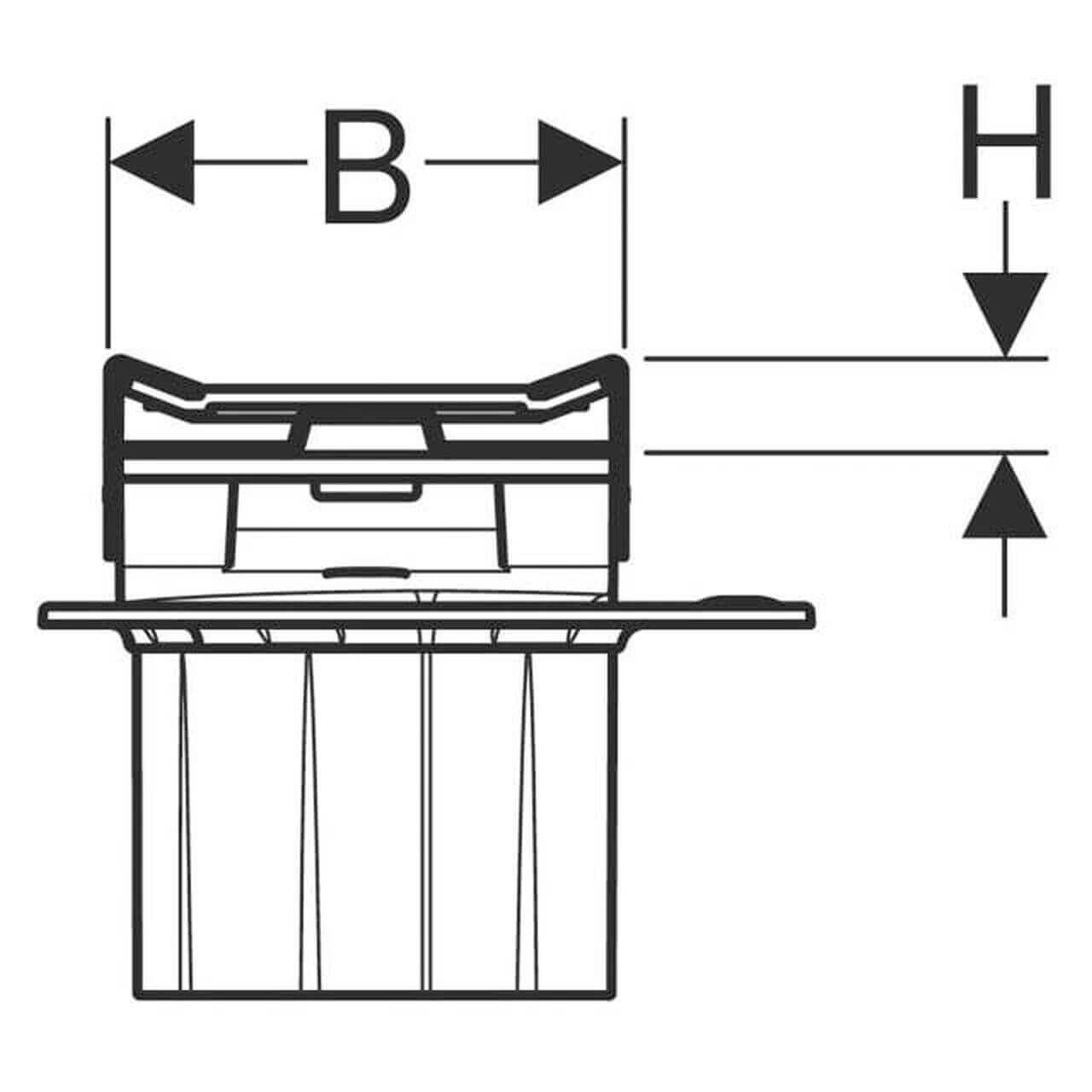 Geberit Duschrinne CleanLine 20 Edelstahl 30–90 x 4,3 cm